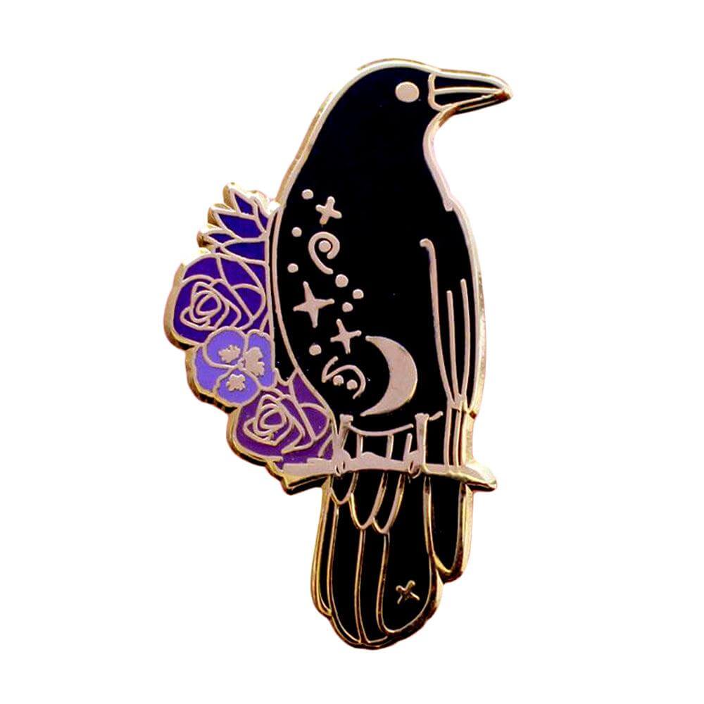Crow Enamel Pin